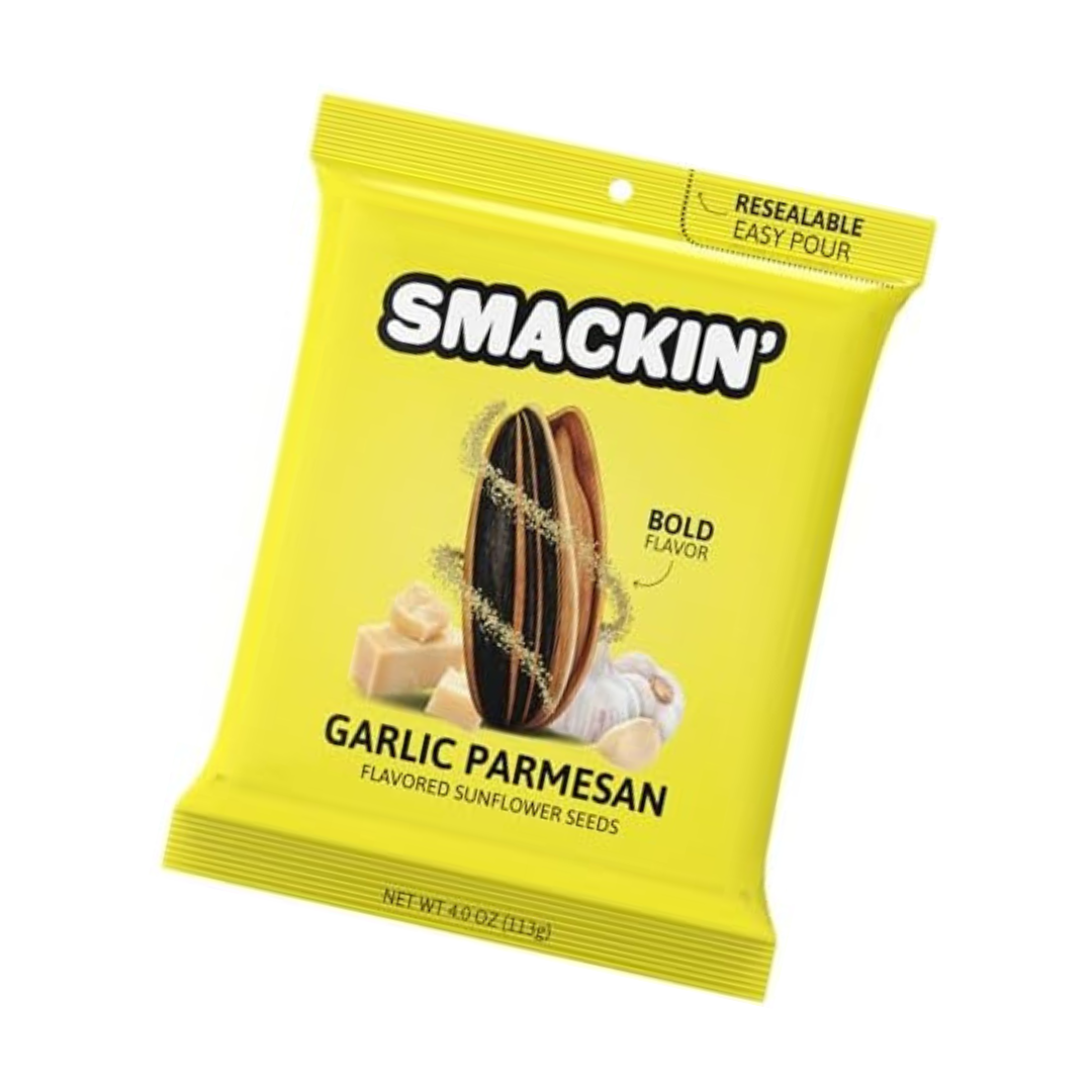 Smackin' Sunflower Seeds Garlic Parmesan – Green Caviar Club