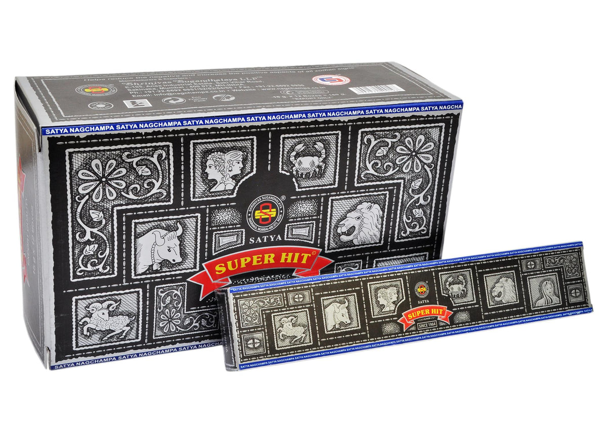 SATYA INCENSE PACK OF 12 180 GRAMS SUPER HIT – Green Caviar Club